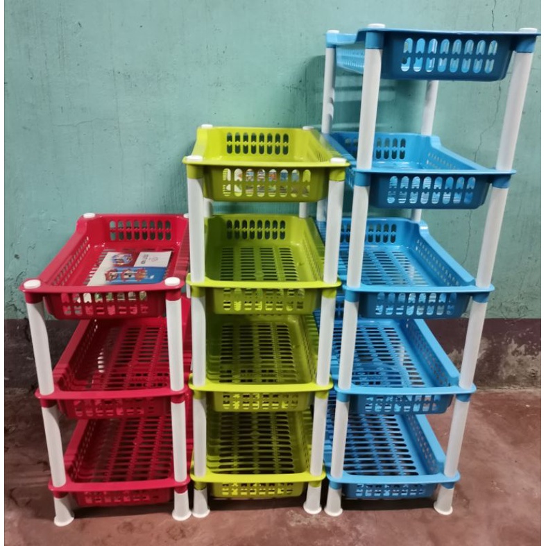 Plastic Medium Utility Rack 3/4/5 Layers | Shopee Philippines