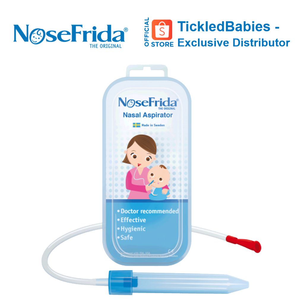 NoseFrida Nasal Aspirator - The Snotsucker with Travel Case ( Nose Frida baby toddler clog ...