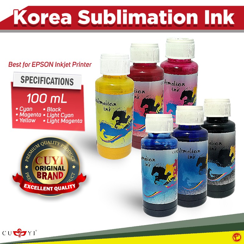 100ml CUYI Korea Sublimation Ink for Epson Modified Printer for ...