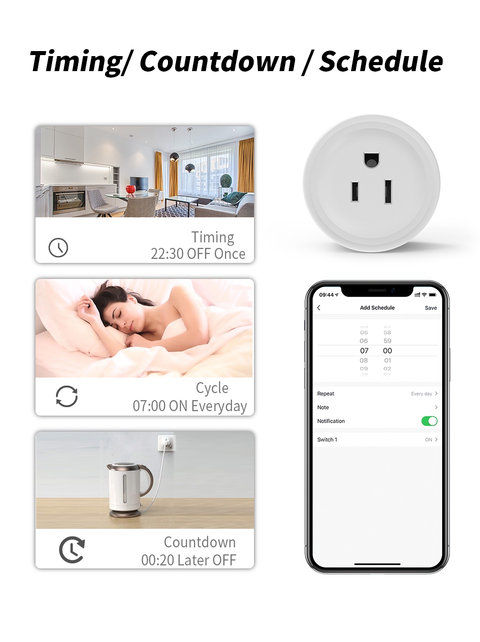 WiFi Socket Smart US Plug socket Wi-Fi Mini Smart Plug Socket Cozylife ...