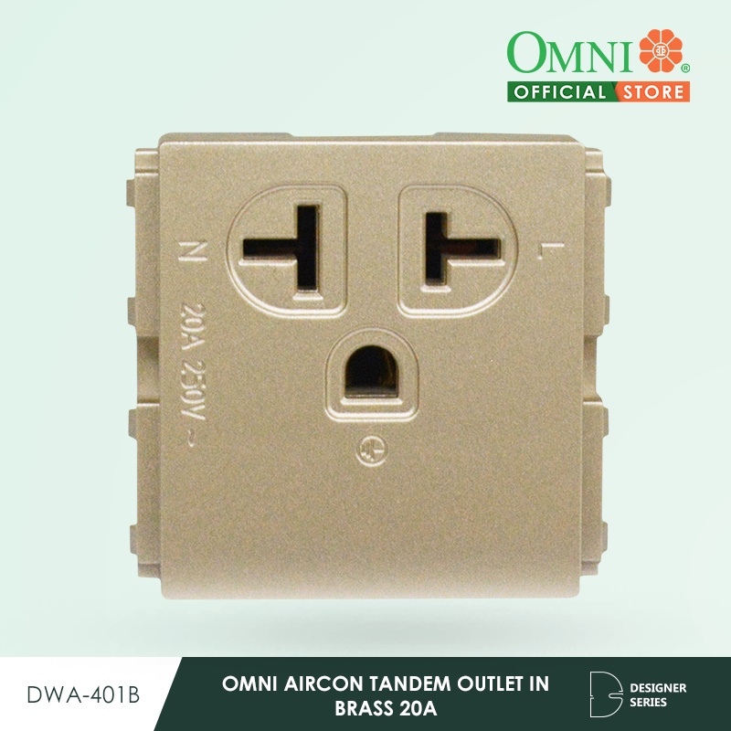 OMNI Aircon Tandem Outlet in Brass 20A - DWA-401B | Shopee Philippines