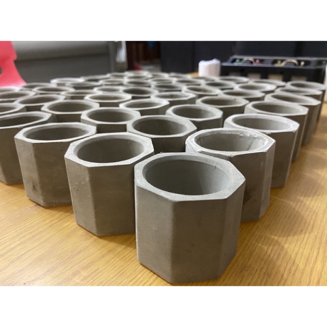 Mini Octagon Cement Pots (kindly see description below) | Shopee ...