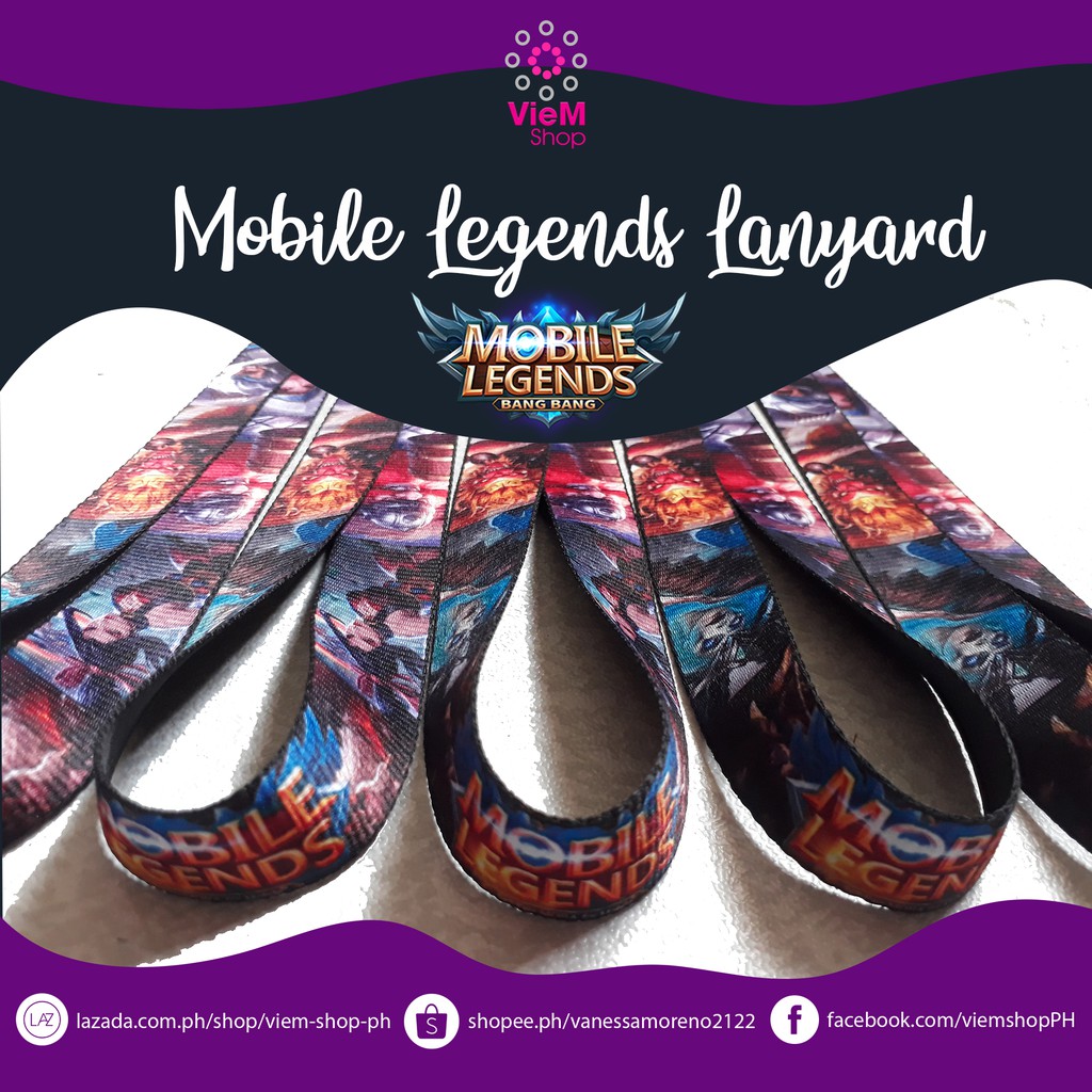 MOBILE LEGENDS, LEAGUE OF LEGENDS, DOTA2 ID LACE | ID LANYARD | Shopee ...