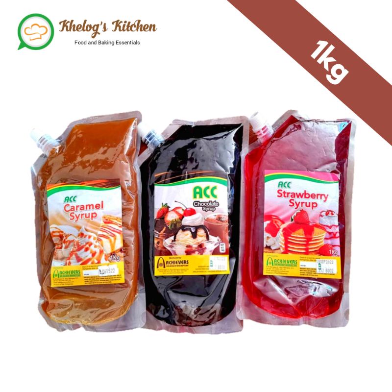 ACC Choco Syrup / Caramel Syrup / Strawberry Syrup 1kg (New Stocks ...
