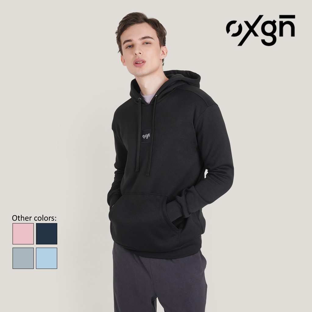 OXGN Generations Hoodie With Embroidery For Men (Black/Pink Skies/Dark ...