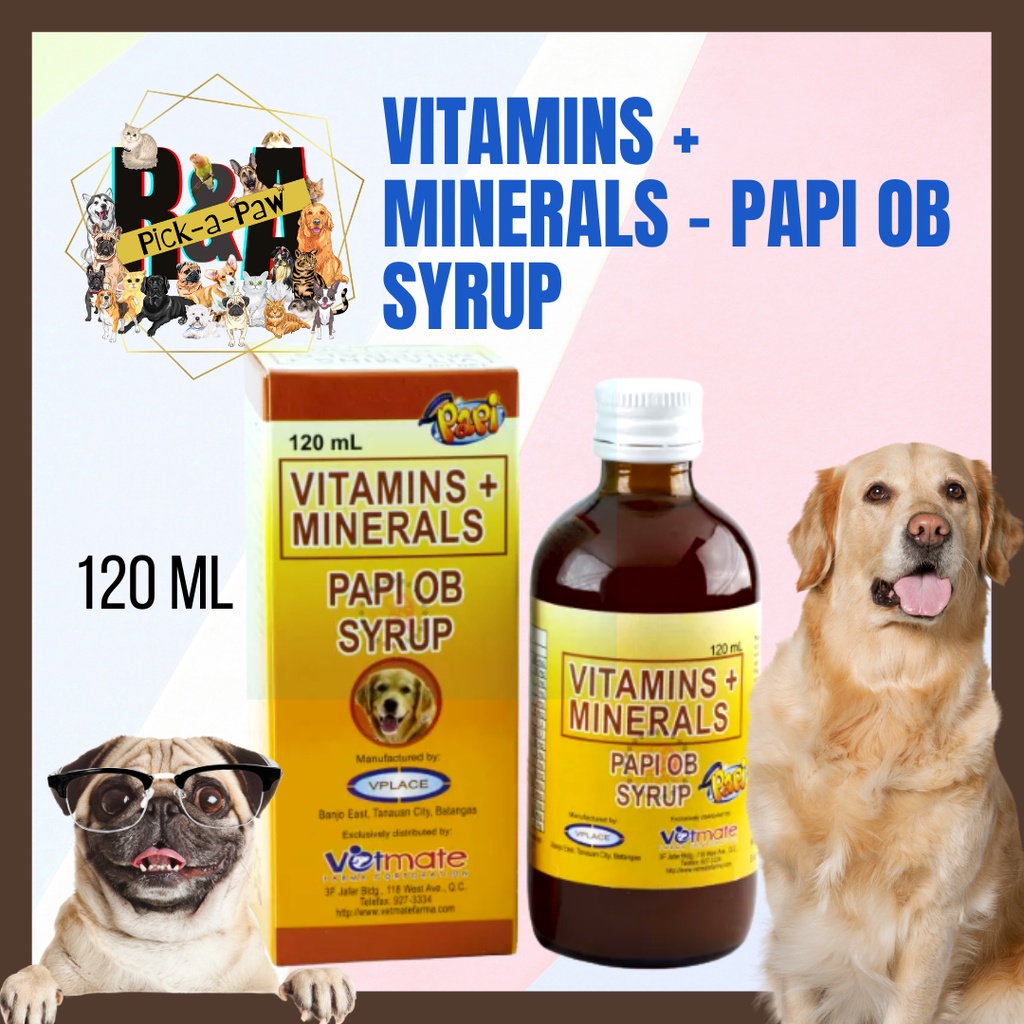 PAPI OB Vitamins and Minerals for Pets 120 mL (for Pregnant and ...