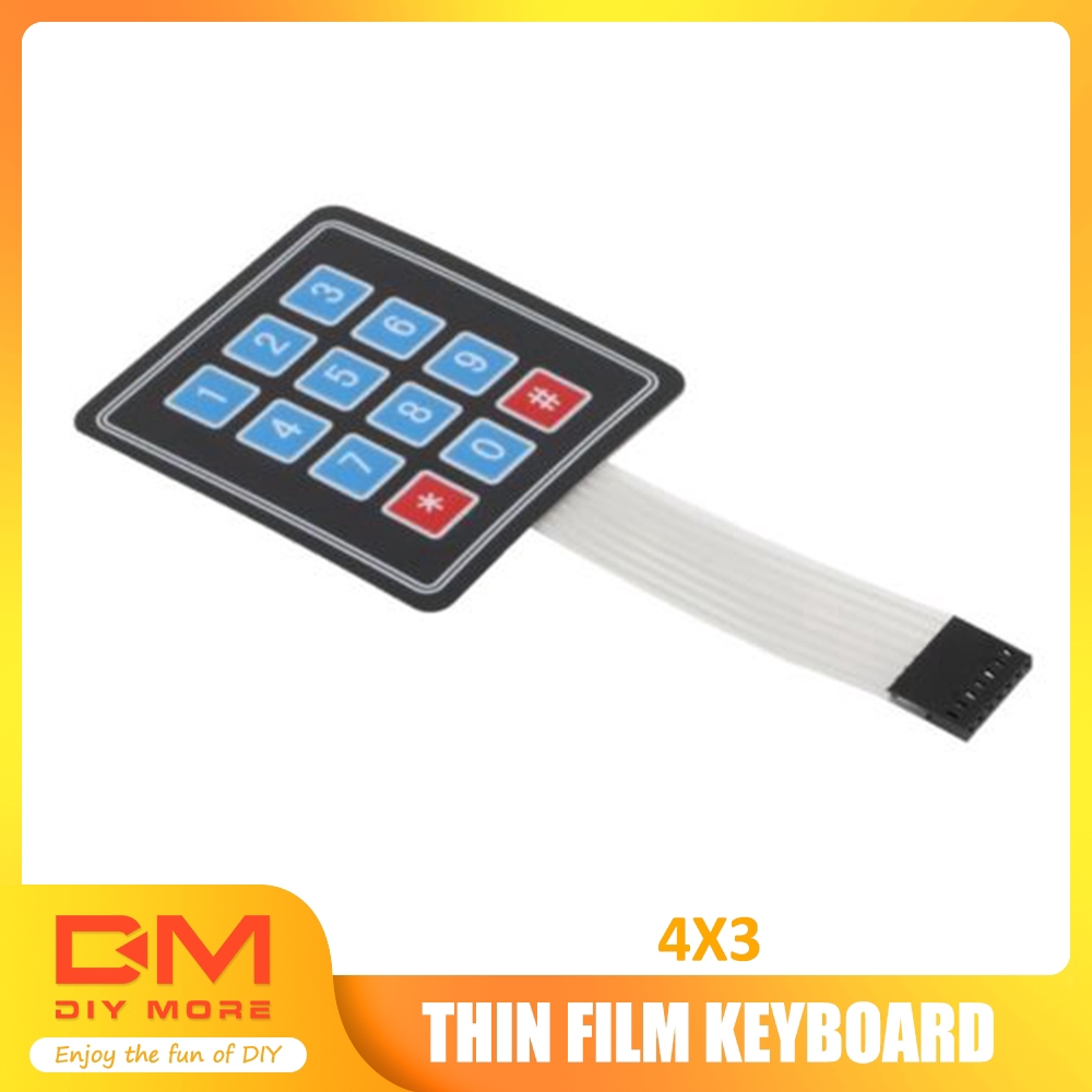 DIYMORE | 4x3 Matrix Array 12 Key Membrane Switch Keyboard keypad for Arduino AVR | Shopee ...