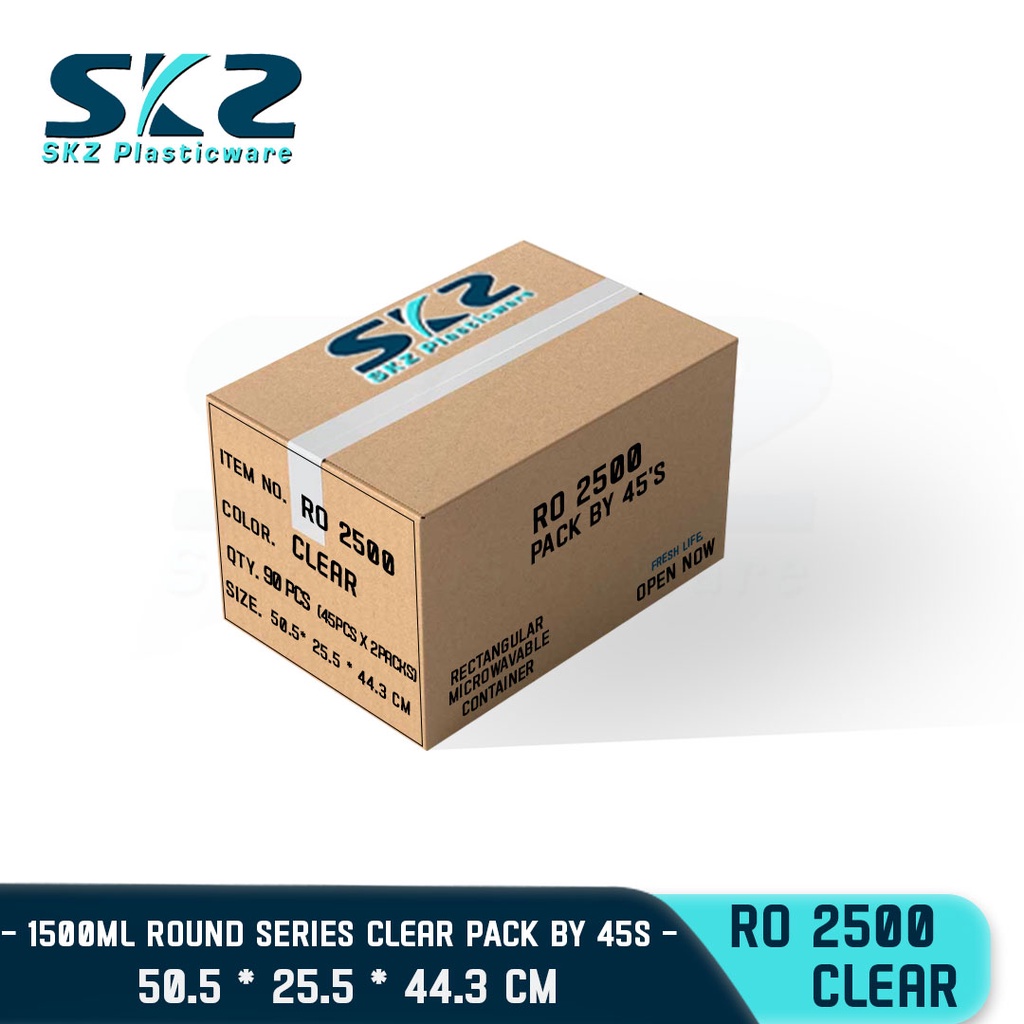 SKZ 1BOX BLACK AND CLEAR ROUND SERIES [RO 2500] ENVIRONMENTAL FRIENDLY ...