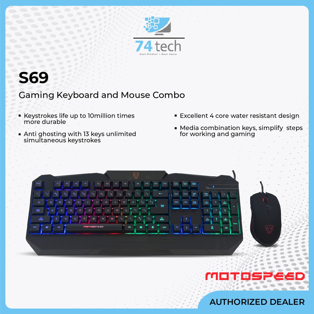Motospeed S69 Gaming Keyboard and Mouse Combo | Shopee Philippines