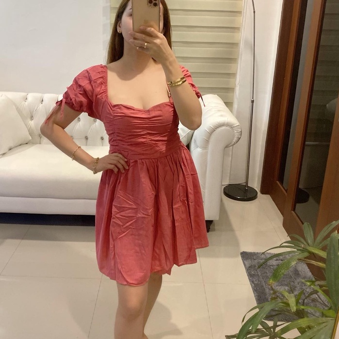 YAJ Courtney Puff-sleeve Smock Dress | Shopee Philippines