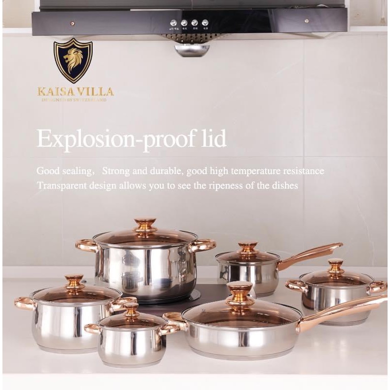 Kaisa Villa Cookware Set nonstick hight quality | Shopee Philippines