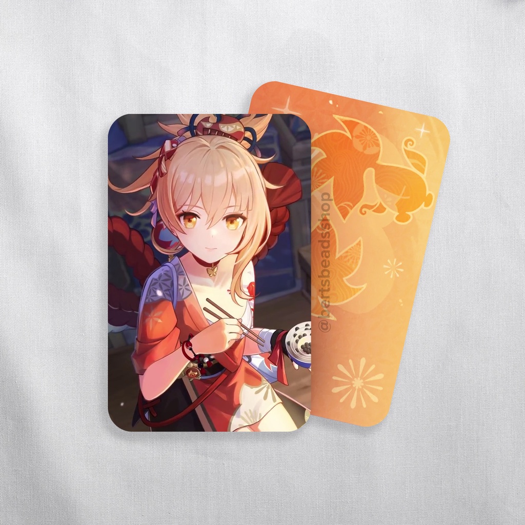 Genshin Impact Photocards - YOIMIYA Textured Photocards Front and Back ...