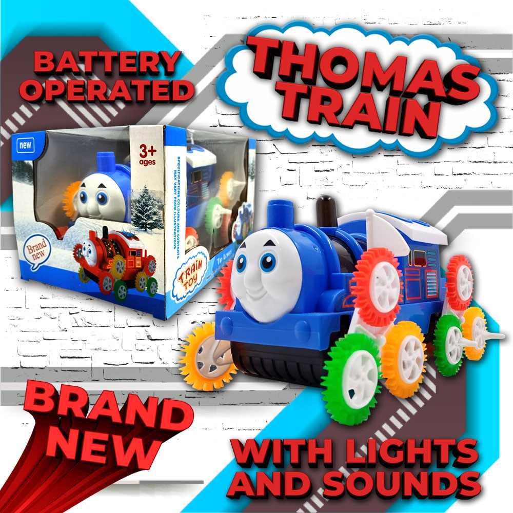 Thomas & Friends Toy Car with Lights & Sounds Car Train Rotating 360 ...