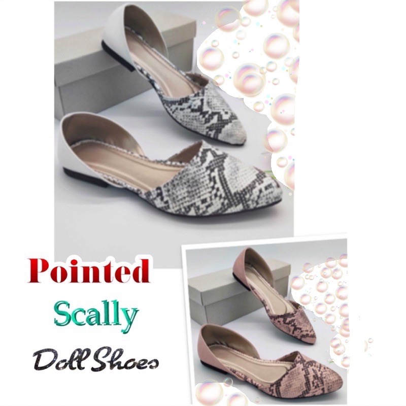 AOB: JLT 010- Pointed Scally Doll Shoes (TRUE TO FIT) | Shopee Philippines