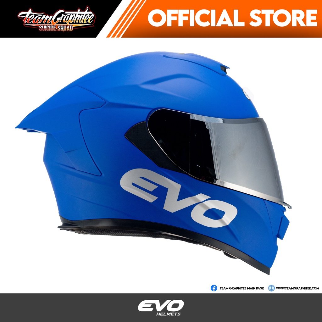 EVO HELMET GT-PRO MATTE LIGHT BLUE 286 | Shopee Philippines