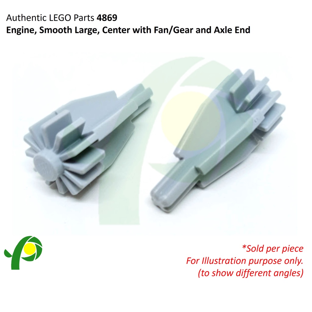 LEGO Parts 4869 Toy Engine Smooth Large Center with Fan/Gear and Axle ...