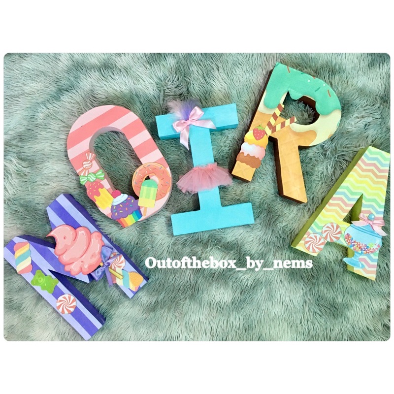 CandyLand Themed Letter Standee | Shopee Philippines