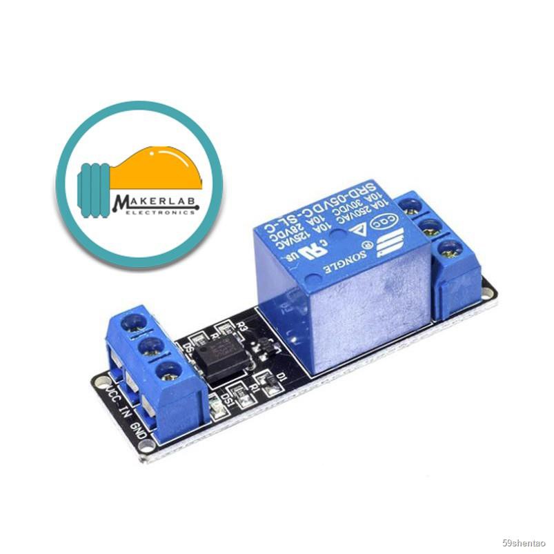 1 Channel 5V 10A Relay Module with Optocoupler | BeeCost