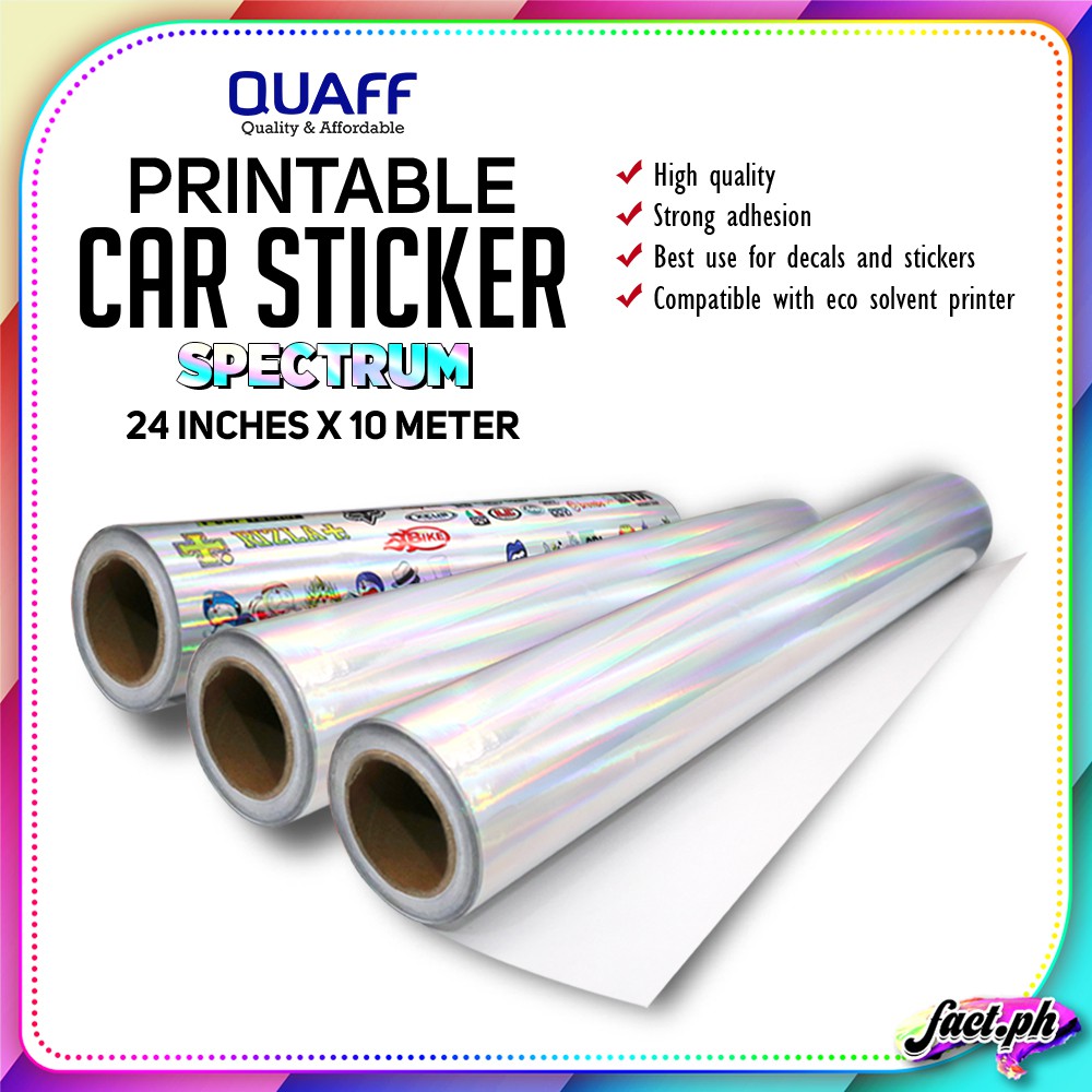 QUAFF Eco Solvent Printable Spectrum Car Sticker | Honeycomb Car ...
