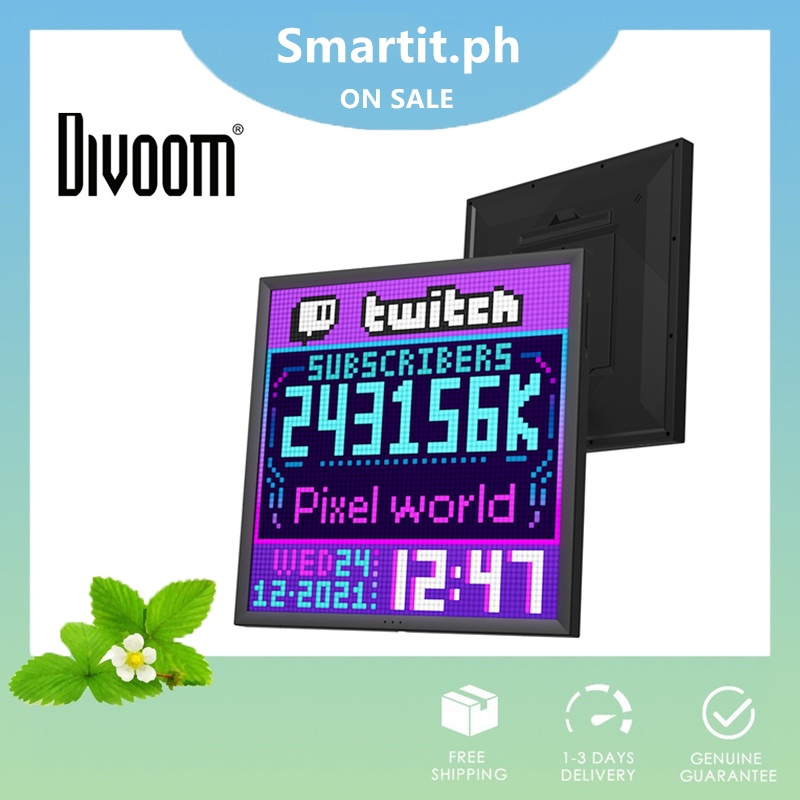 Divoom Pixoo 64 Customisable Art Pixel Creation Multi Function Social ...