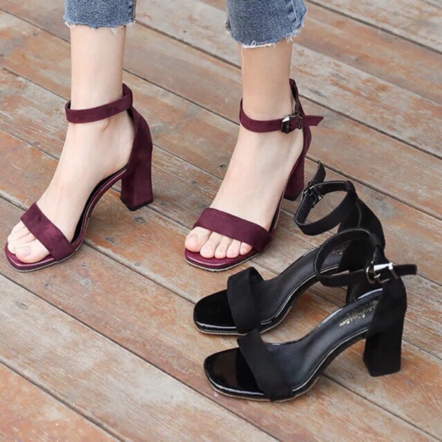#318 Li style new heels with (2 inches heels) | Shopee Philippines