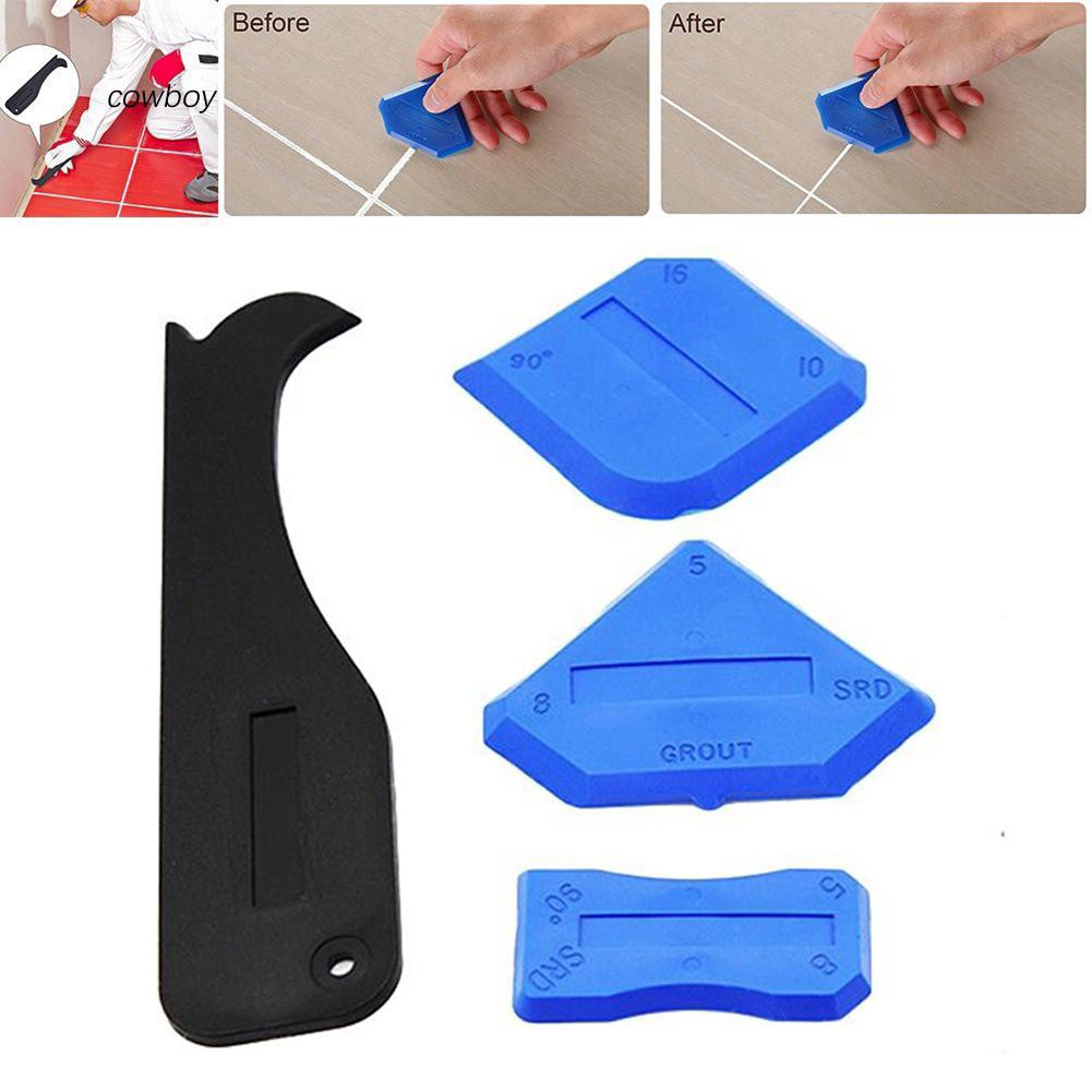 CWBY_4Pcs/Set Caulking Tool Finishing Joint Sealant Silicone Grout ...