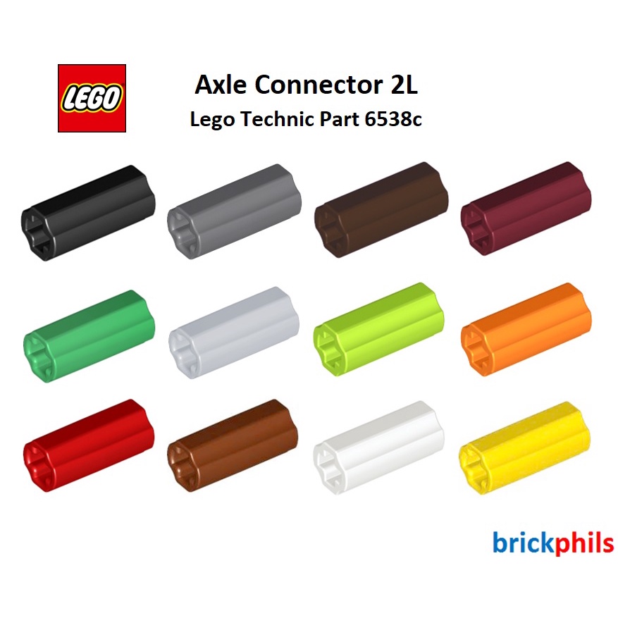 Lego Technic Part 6538c - Axle Connector 2L (2pcs per Lot) | Shopee ...