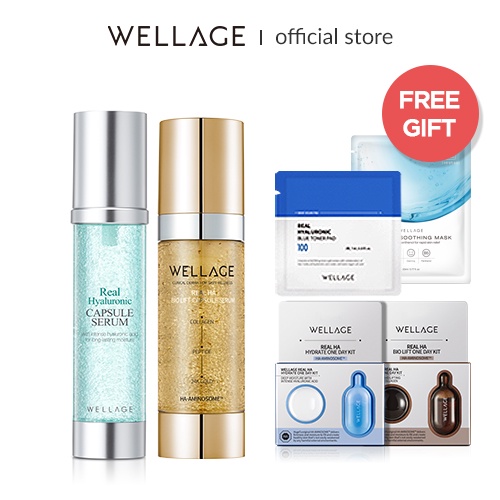 WELLAGE OFFICIAL Real Hyaluronic Capsule Serum 50ml, Real HA Bio Lift ...