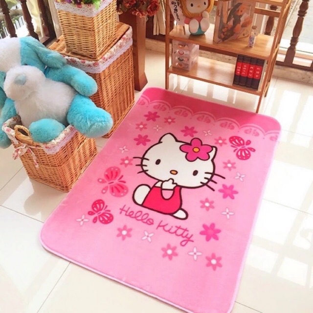 Cute cartoon pink hellokitty Hello Kitty children's room princess room ...