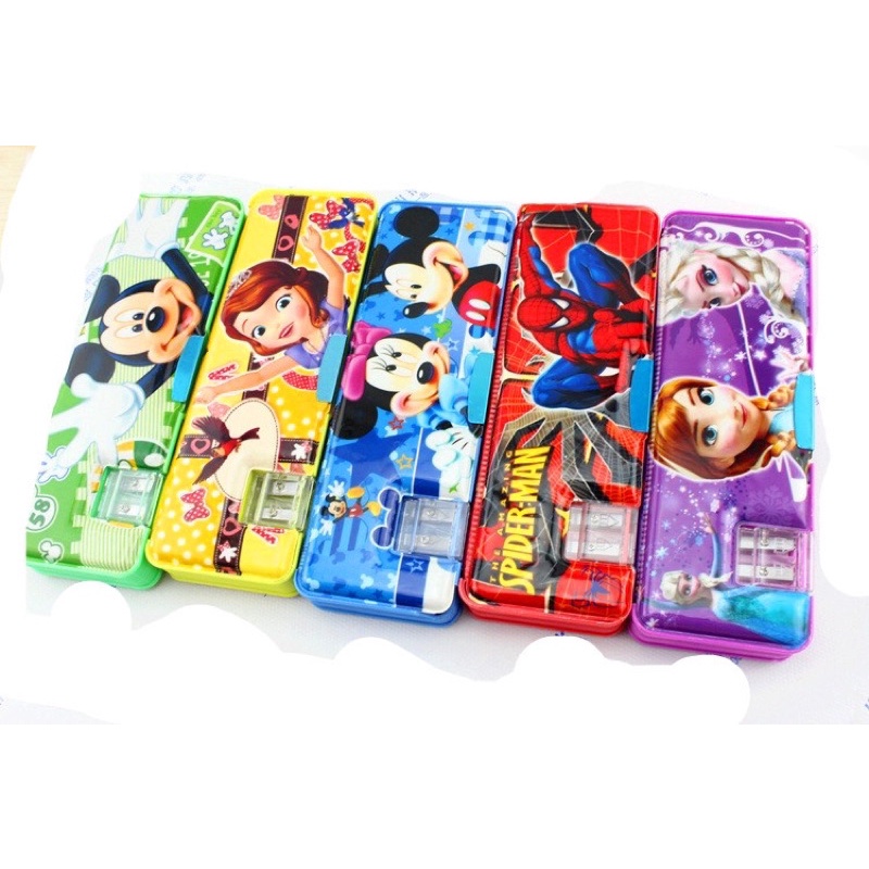 PENCIL CASE CHARACTER DESIGN DOUBLE SIDED OPENING big MAGNETIC PENCIL ...