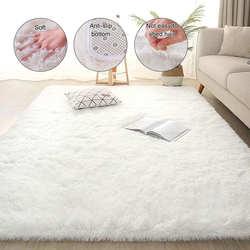 10colors 80cm x 120cm Home Living Fluffy Rugs Shaggy Dining Room Floor ...