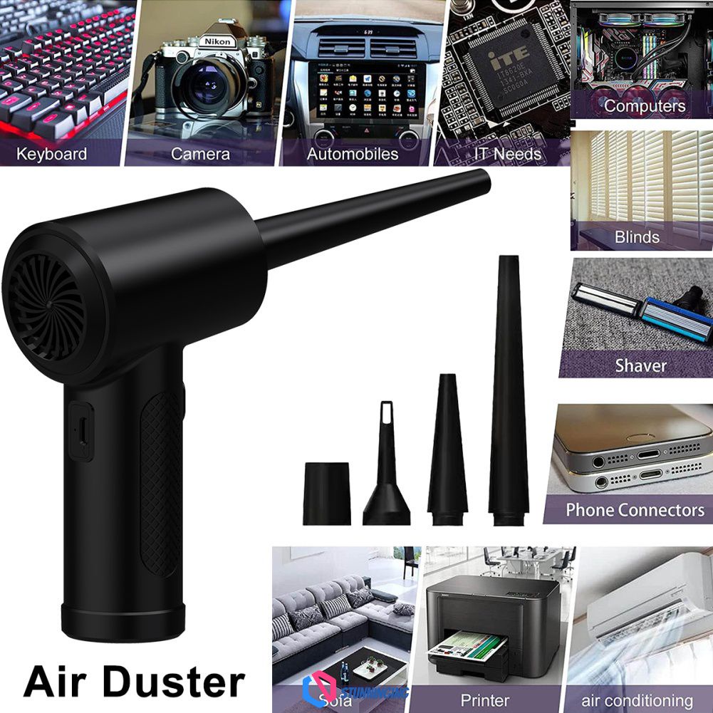 Cordless High Pressure Air Duster Computer Cleaner Blower Keyboard ...