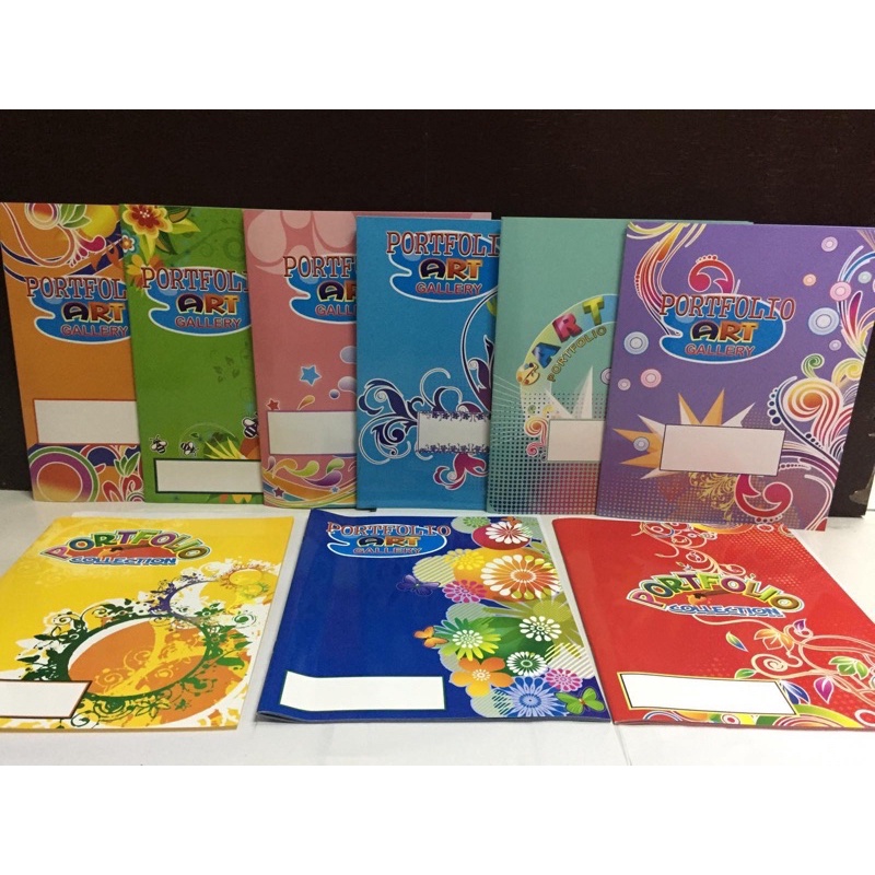Art portfolio drawing notebook with borders school supplies | Shopee ...