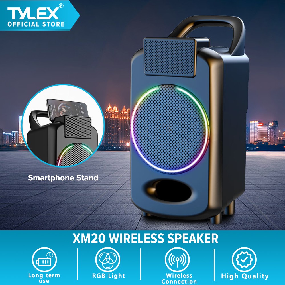 Tylex XM20 Strong Bass Wireless Bluetooth Speaker TWS 5.0 Hi-FI Sound ...