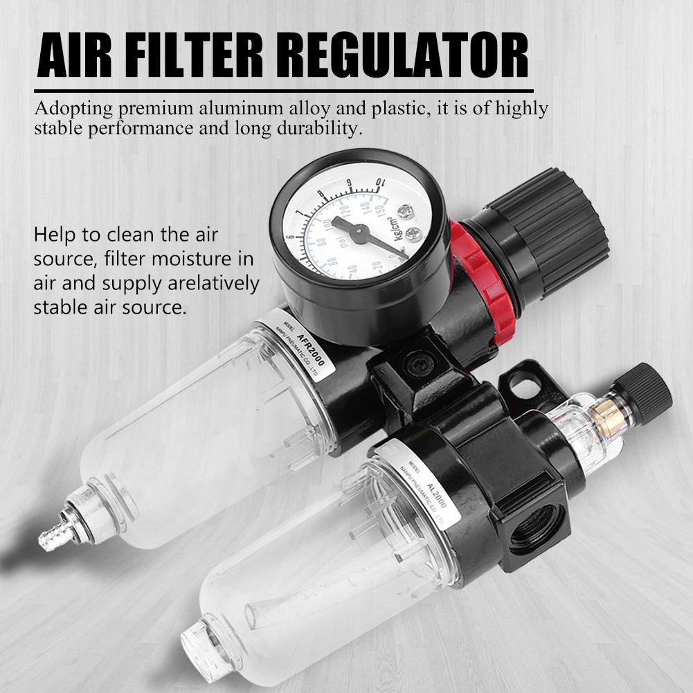 Pneumatic Air Pressure Filter Regulator Lubricator Moisture | Shopee ...