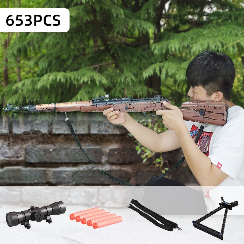 Rifle Building Blocks Game Building Blocks Sniper Rifle Toy, 57% OFF