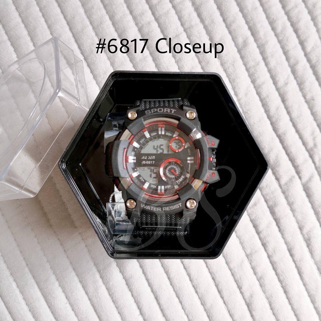 BS Dash #6817 #6825 Women's Waterproof Watch with Free Hexagon Case ...