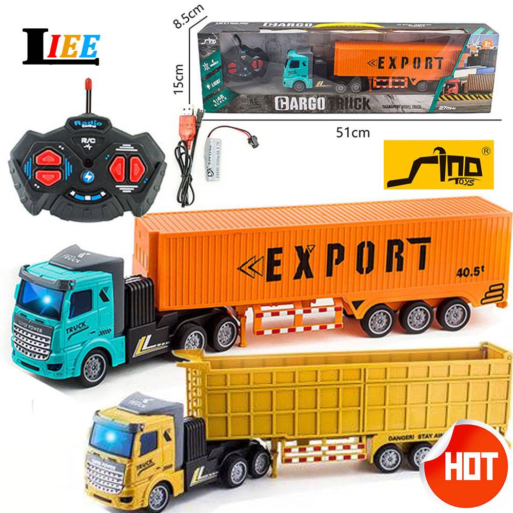 Remote Control Cargo Dump Truck Bus Car with Light 4 Channel Electric ...