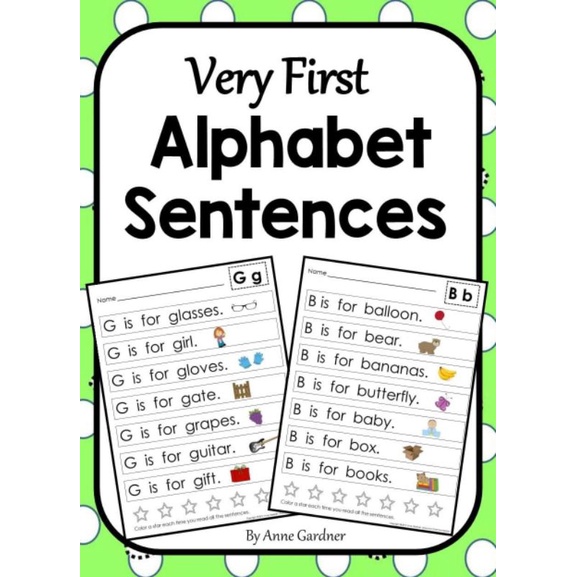 Alphabet Sentences 30 pages / COLOREd | Shopee Philippines
