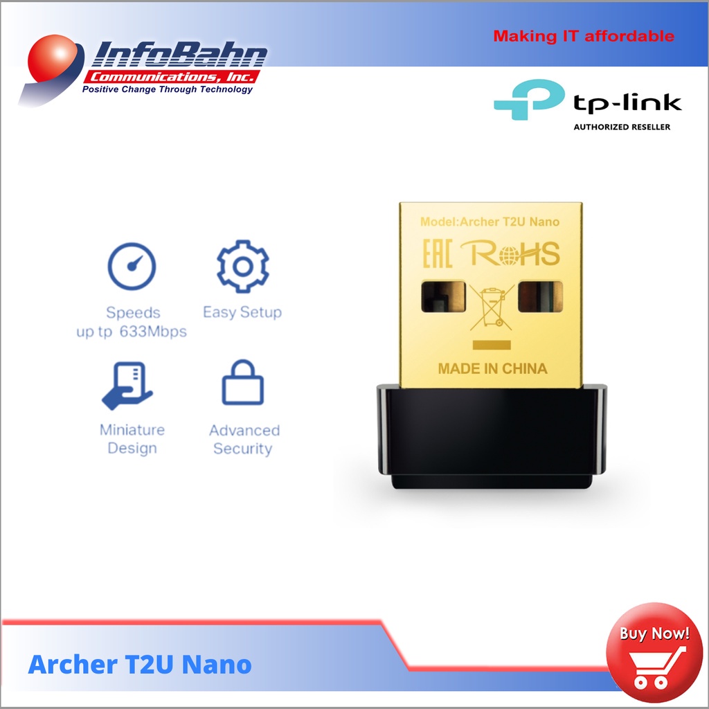 TP Link Ac600 Nano Wireless Usb Adapter I Adapteri Wifi Archer T2u ...