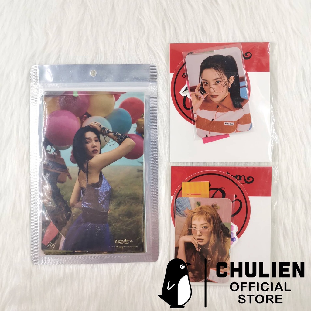 RED VELVET Queendom Official MD Photo Postcard Set Luggage Sticker Set ...