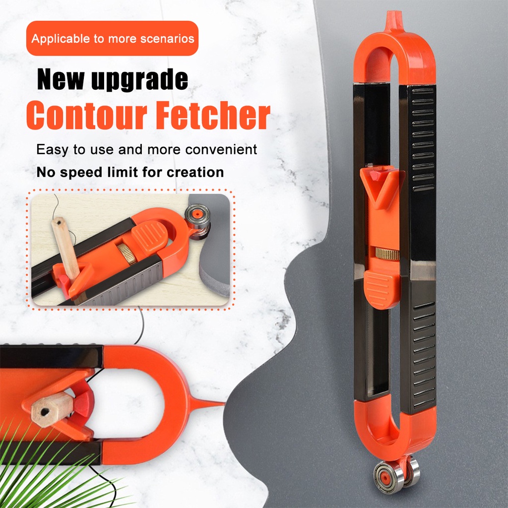 Profile Scribing Ruler Contour Gauge with Lock - Precise Scribe Tool ...