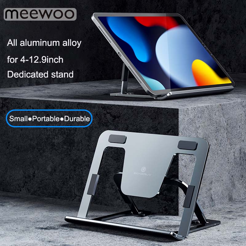 Meewoo Tablet Stand Holder Adjustable Aluminum Alloy Desktop Tablet ...