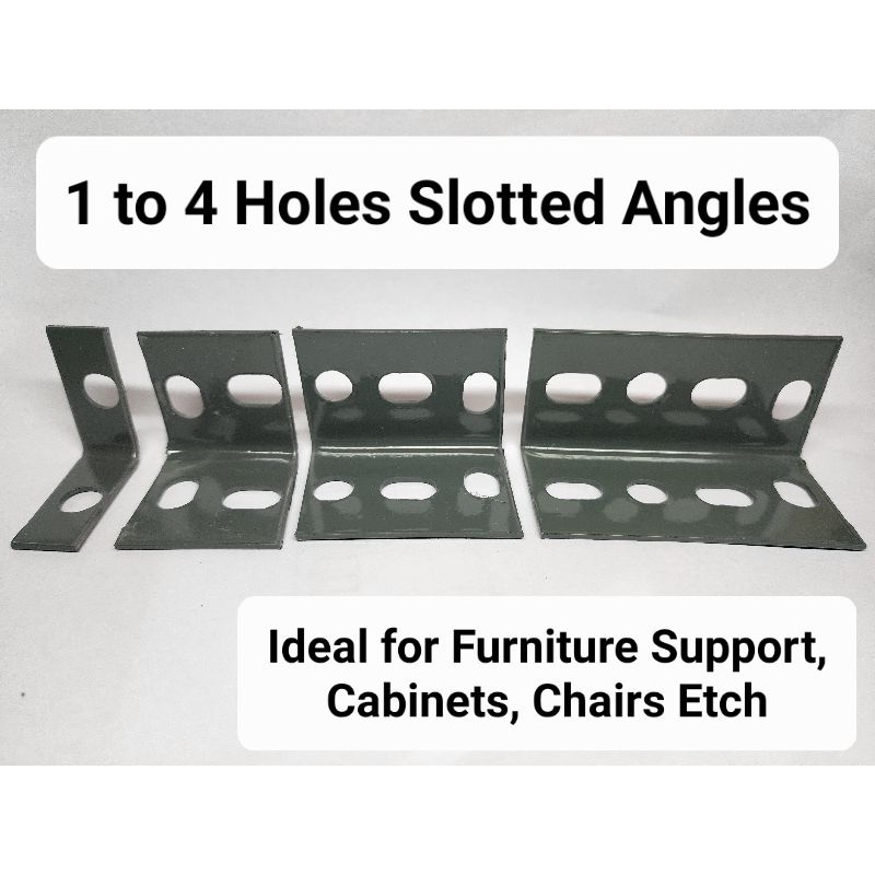 1 to 4 Holes Slotted Angles Bar | Shopee Philippines