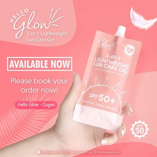 HELLO GLOW 3-IN-1 LIGHTWEIGHT SUN CARE GEL SPF 50+ | Shopee Philippines
