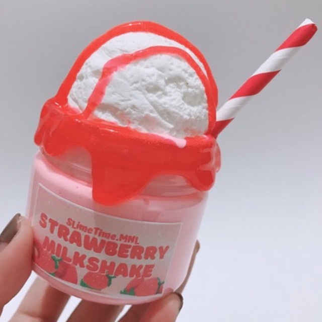 Strawberry Milkshake DIY Clay Slime | Shopee Philippines