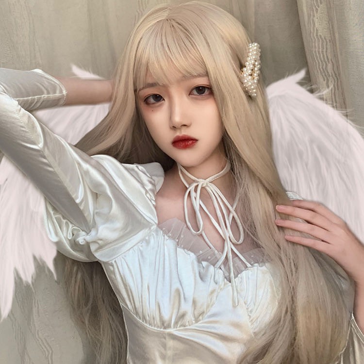 Long Straight Full Hair Wig Fluffy Matt Cosplay Wig AnimeTwo ...