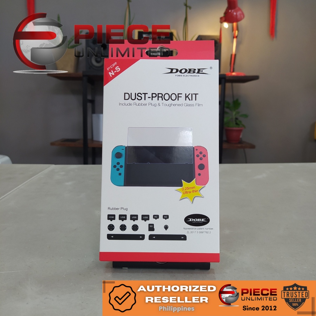 Nintendo Switch DOBE Silicone Rubber Dust proof Plug Kit and Tempered ...