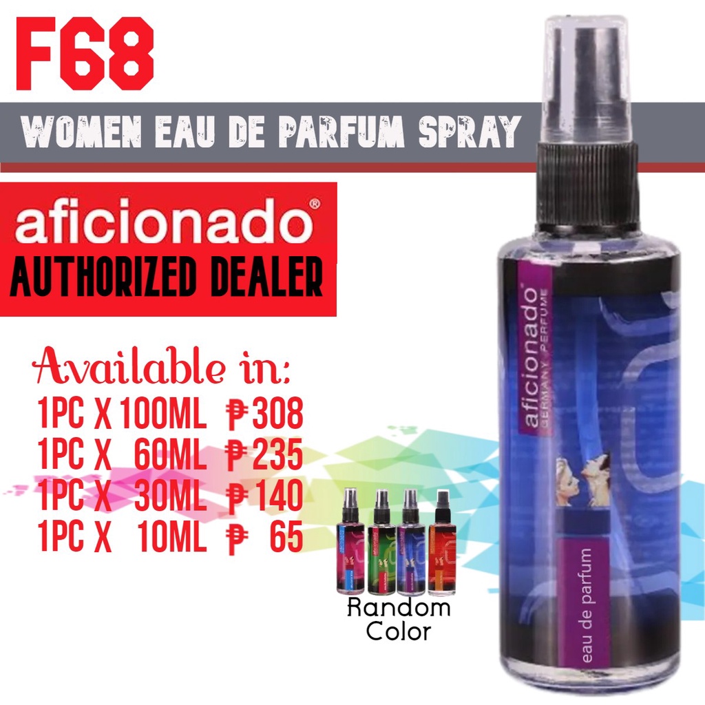 Aficionado F68 Women EDP Perfume Spray | Shopee Philippines