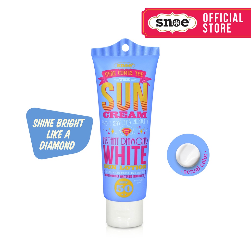 Snoe Beauty Here Comes The Sun Cream Instant Diamond White Sun Lotion ...
